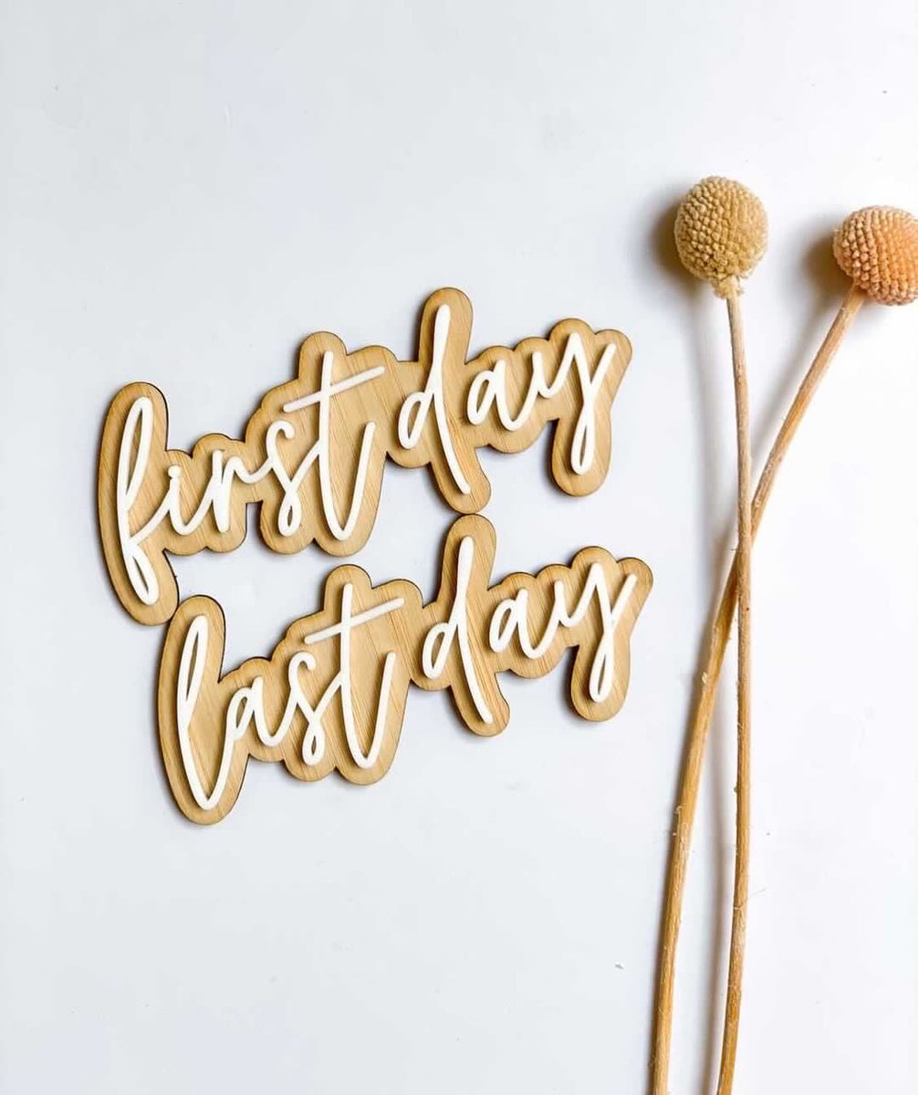 My First/Last Day Children's School Sign - Coastal – Mini Haven