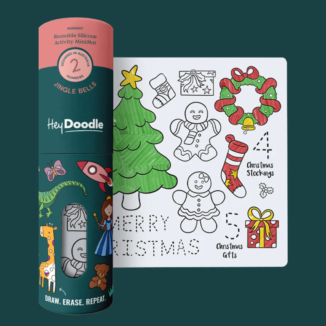 Hey Doodle - 'Jingle Bells' MINI Colouring & Doodle Mat – Mini Haven
