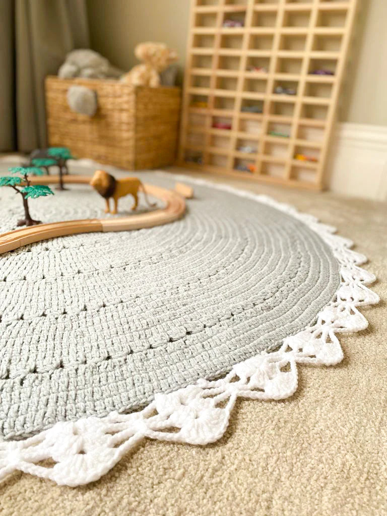 Crochet Rug 120cm - Aria – Mini Haven