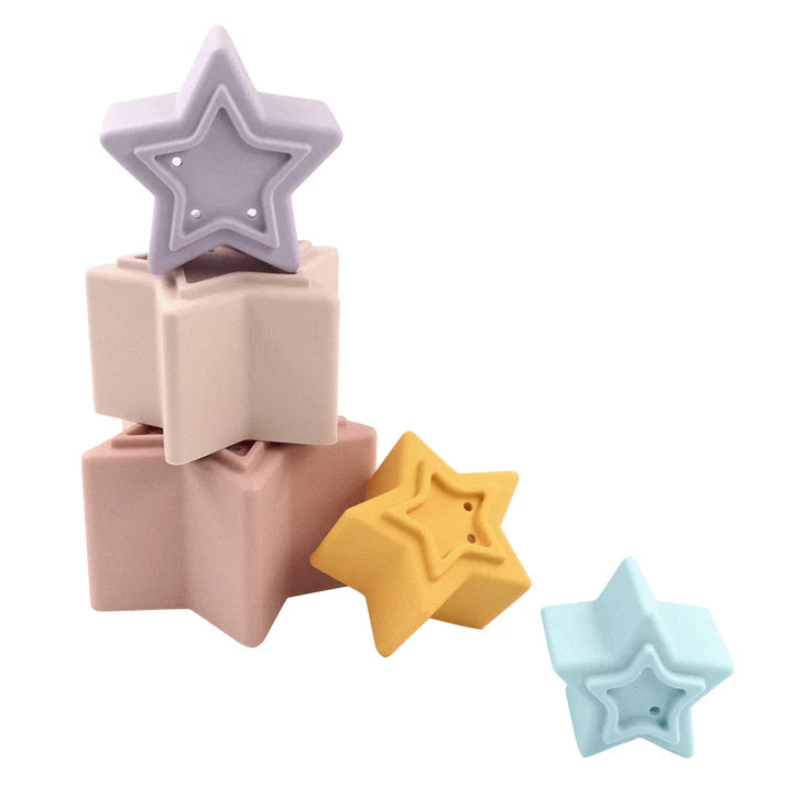 Silicone Nesting Stars - Multi – Mini Haven