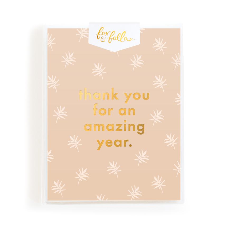 Greeting Card - Thank You Amazing Year – Mini Haven