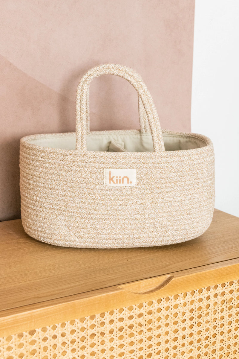 Cotton Rope Nappy Caddy Organiser – Mini Haven