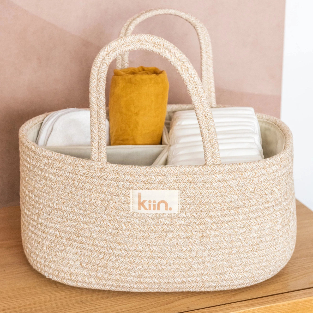 Cotton Rope Nappy Caddy Organiser – Mini Haven