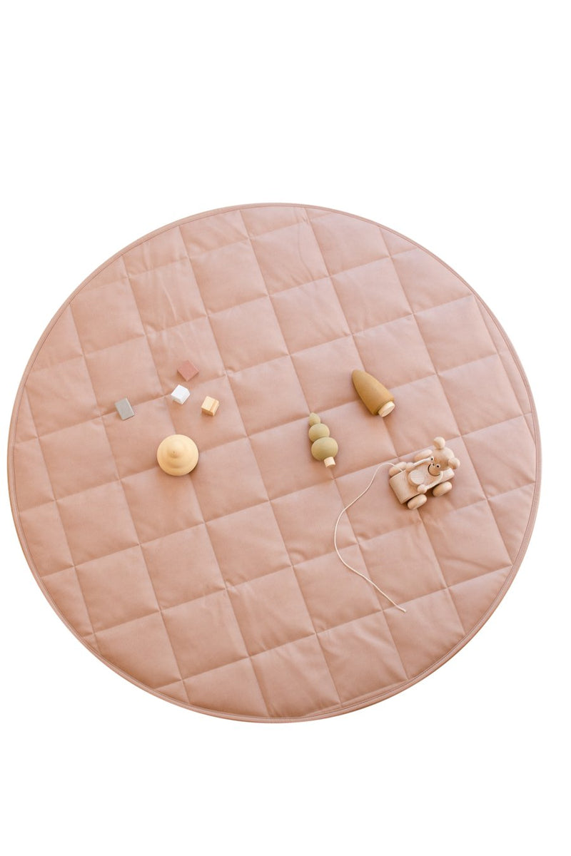 Quilted Vegan Leather Playmat - Posie – Mini Haven